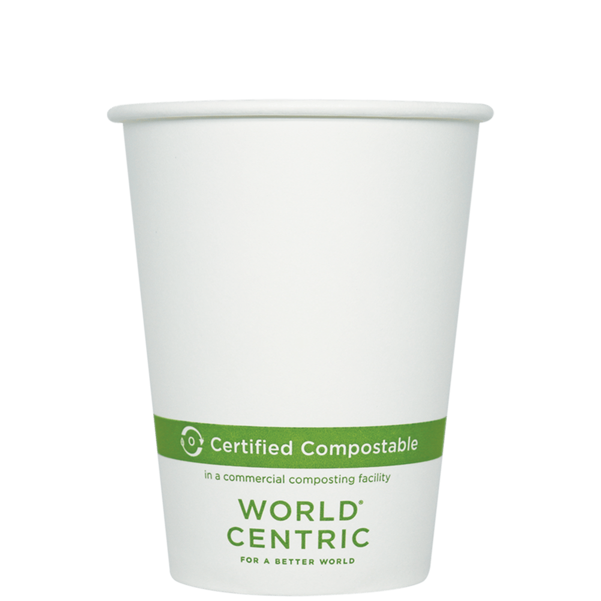 Compostable Hot Cups – 12oz | World Centric | QTY 1000 - Key Compostables