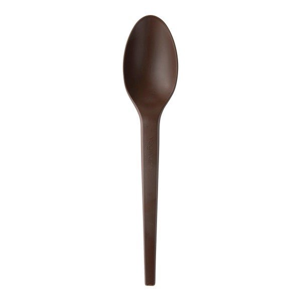 Vegware Veridian 6.5in compostable CPLA spoon brown (QTY:1000) - Key ...