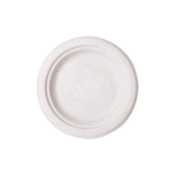 6in Circle Plates | White Molded Fiber Vegware (QTY: 1000) - Key ...